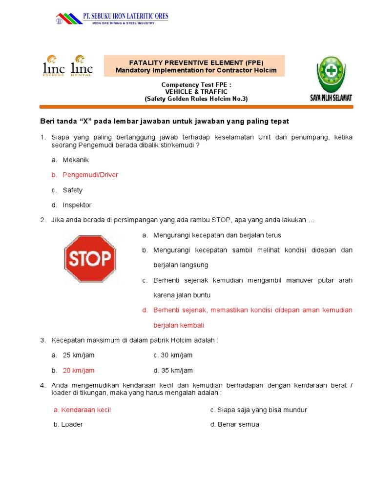 FPE Vehicle and Traffic | PDF