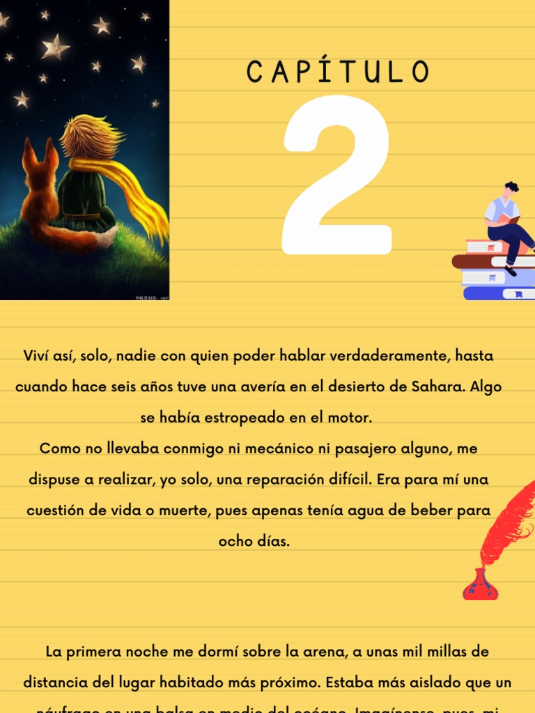 Lectura El Principito Cap 2 | PDF