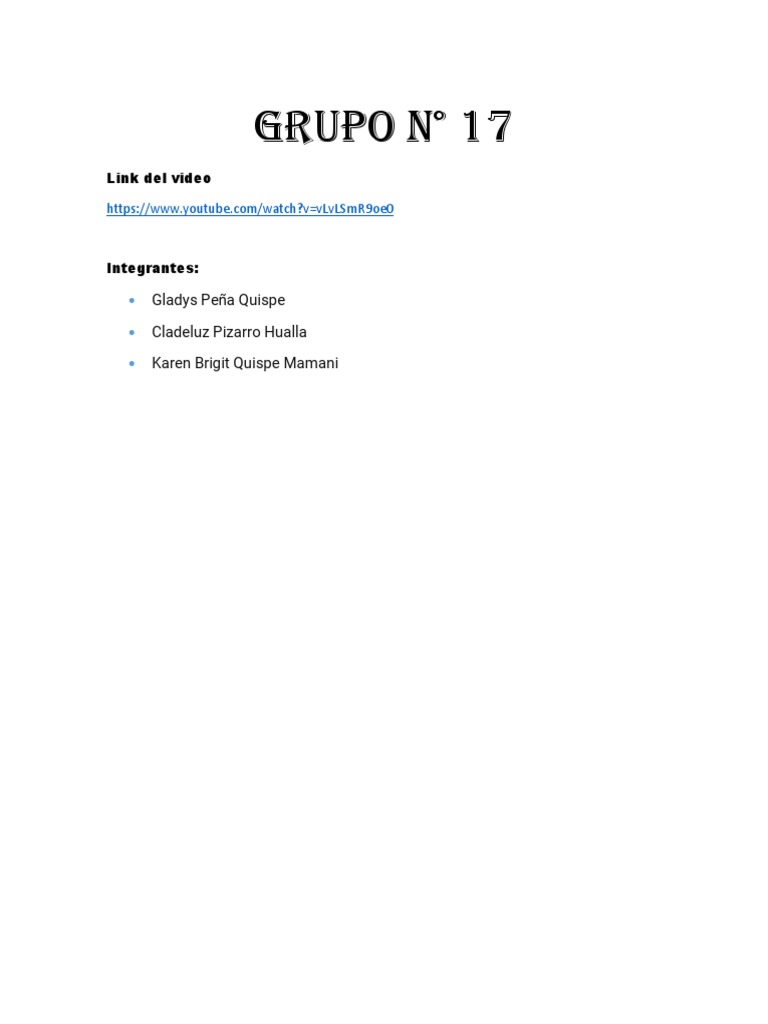 Grupo 17 | PDF