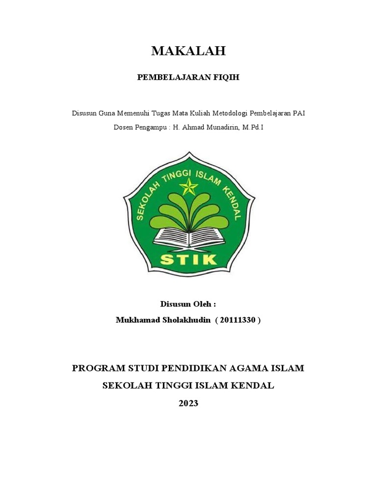 Metode Pembelajaran Fiqih | PDF