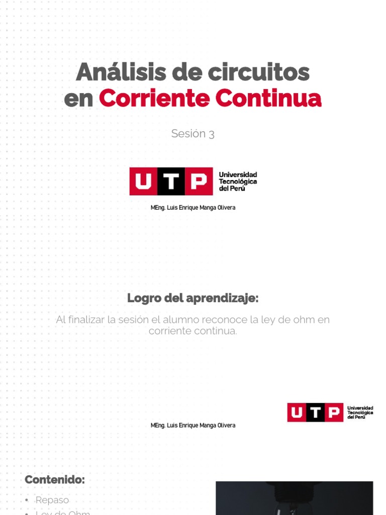 Símbolos de Corriente Continua y Ley de Ohm | PDF | Corriente eléctrica ...