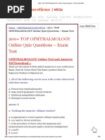 Optometry Exam Questions | PDF | Glasses | Eye