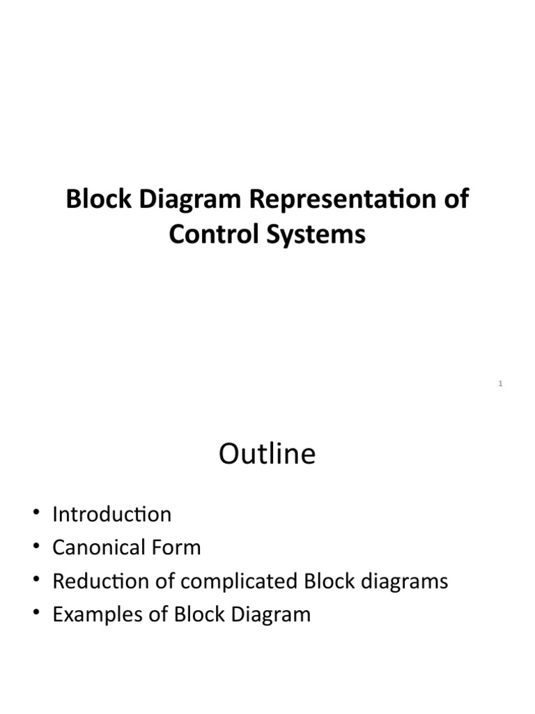 Block Diagram Representation of Control Systems | PDF | Control Theory ...