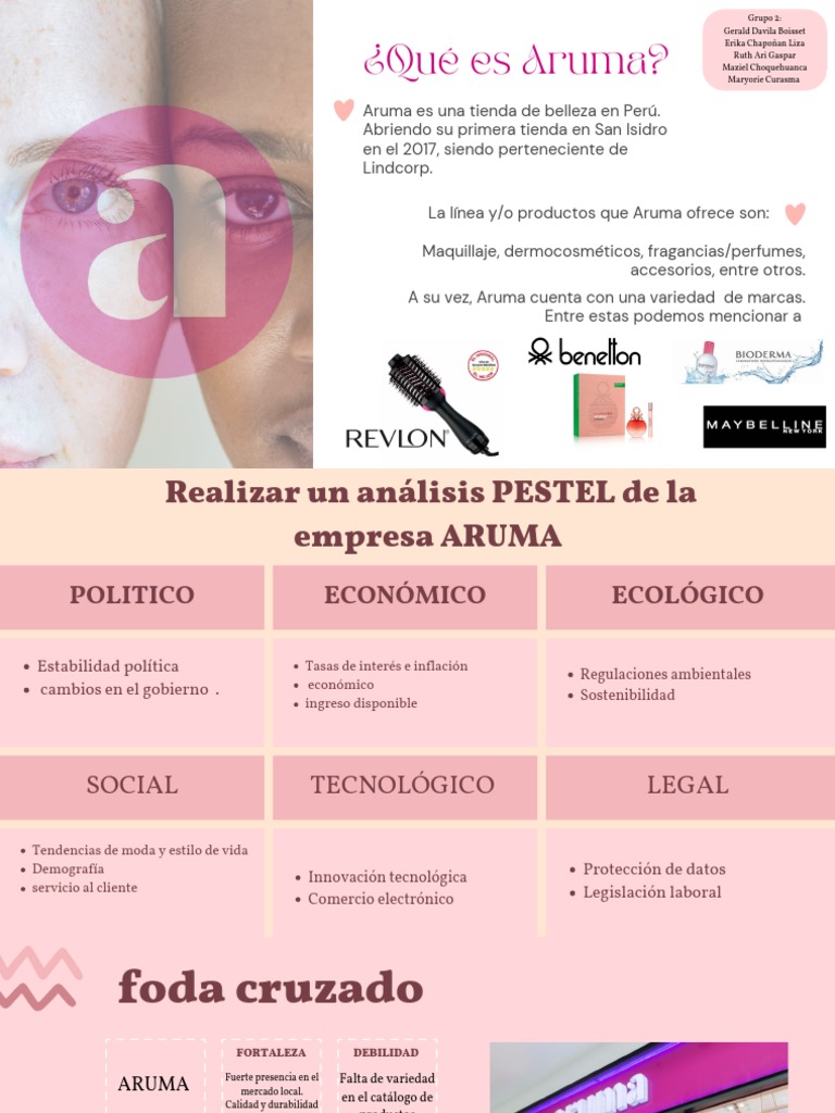 Análisis PESTEL y Estrategias de Aruma | PDF | Mercado (economía) | Marca