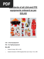 LSA and FFA Requirement | PDF | Ships | Nature