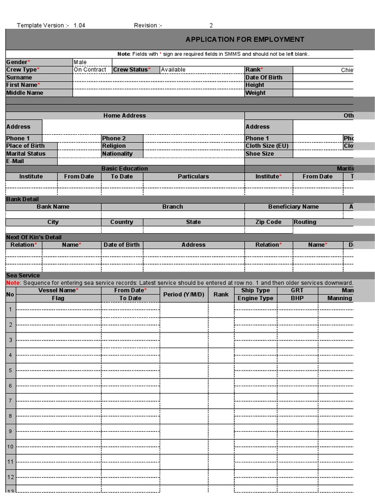 Smms Application Form | PDF | Shipping | Transport