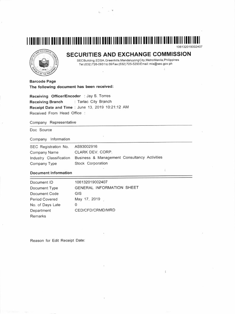 05 17 2019 GIS CDC Annual Stockholders | PDF | Securities (Finance ...