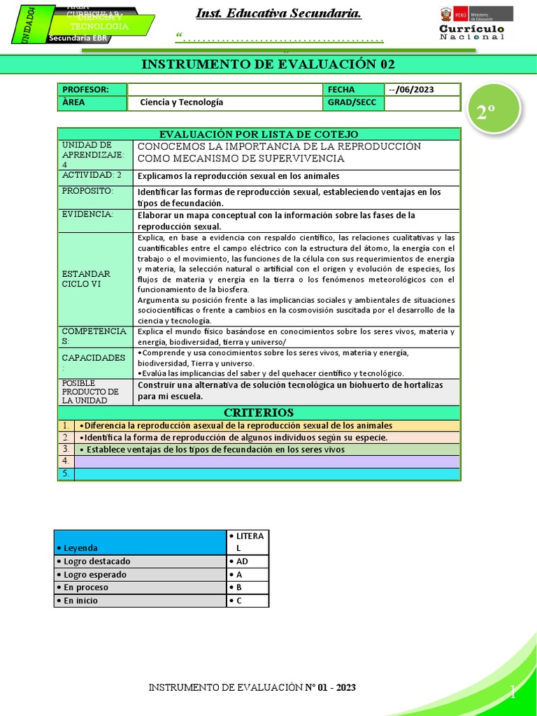 A-2º LC Act 2 - Cyt-Und 4-Sem 1 | PDF | Reproducción | Importar