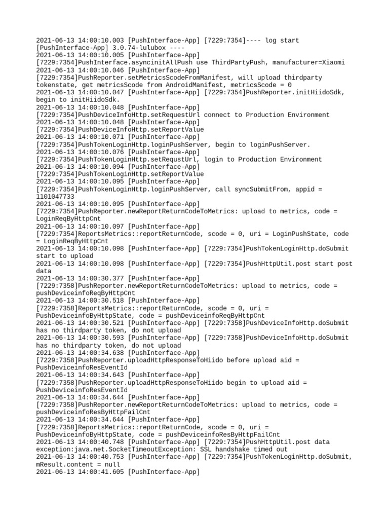 Pushsvc Log | PDF | Software Engineering | Internet Protocols Pushsvc Log | PDF | Software Engineering | Internet Protocols