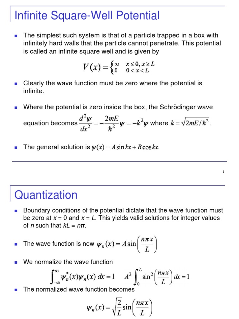 10 1D System | PDF | Quantum Tunnelling | Wave Function
