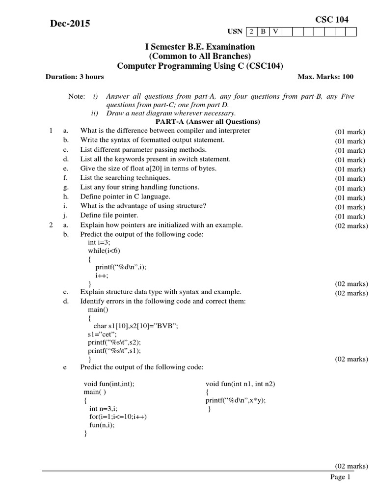 CSC104 356 510-csc104 | PDF | Pointer (Computer Programming) | C (Programming Language)