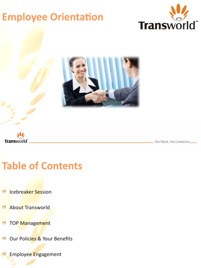 Employee Orientation - Final Version | PDF | Employment | Multiprotocol ...