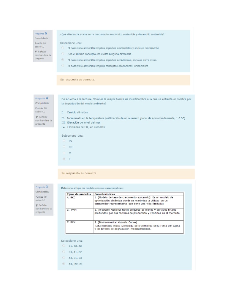 Desarrollo Sustentable Examen Semana 1 Utel | PDF