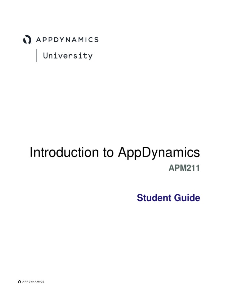 Introduction to AppDynamics APM211 Guide | PDF | World Wide Web ...