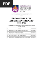 Ergonomics Risk Assessment PDF | PDF | Human Factors And Ergonomics ...