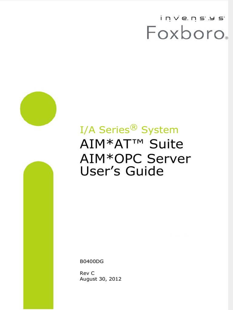 AIM OPC Server Manual | PDF | Computing | Software