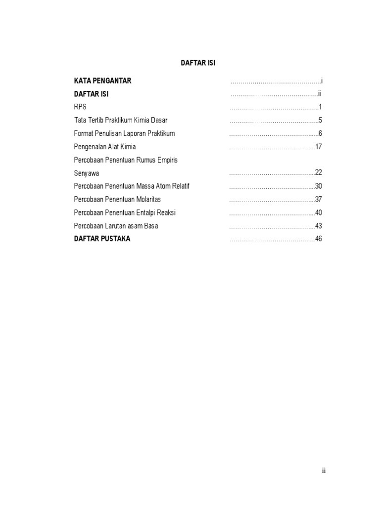 Panduan Praktikum Kimdas | PDF