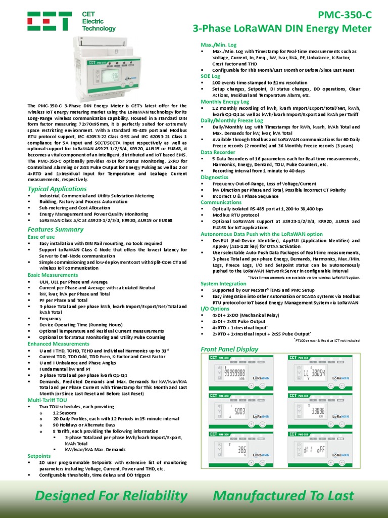 PMC-350-C English Datasheet (20230621) (1) | PDF | Power Supply | Electromagnetic Compatibility