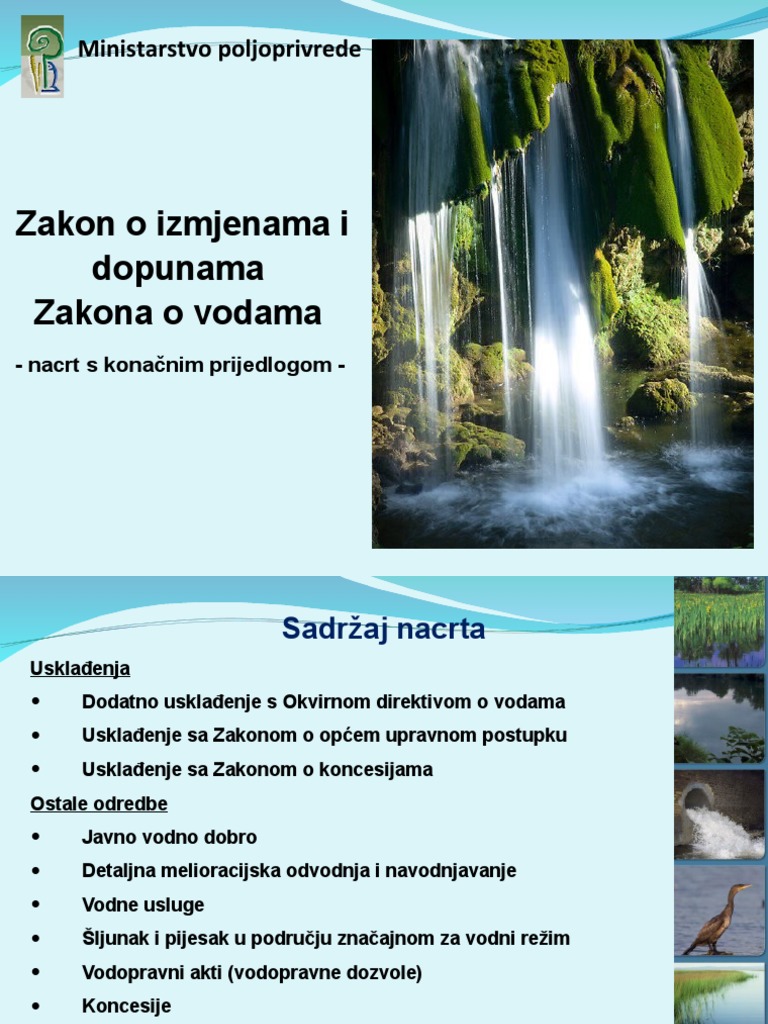 Prezentacija-Zakon o Vodama | PDF