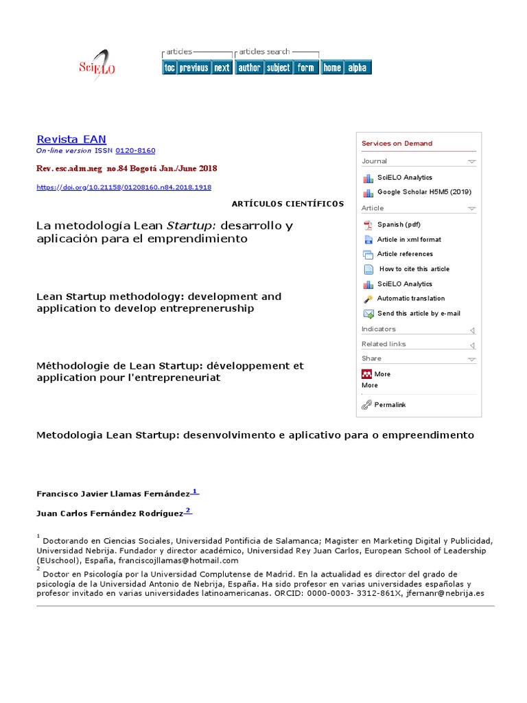 La Metodología Lean Startup | PDF | Lean Startup | Empresa de inicio