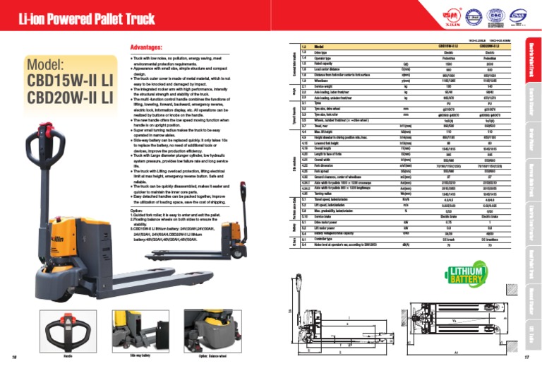Cbd15w-Ii Li Cbd20w-Ii Li | PDF | Truck | Tire