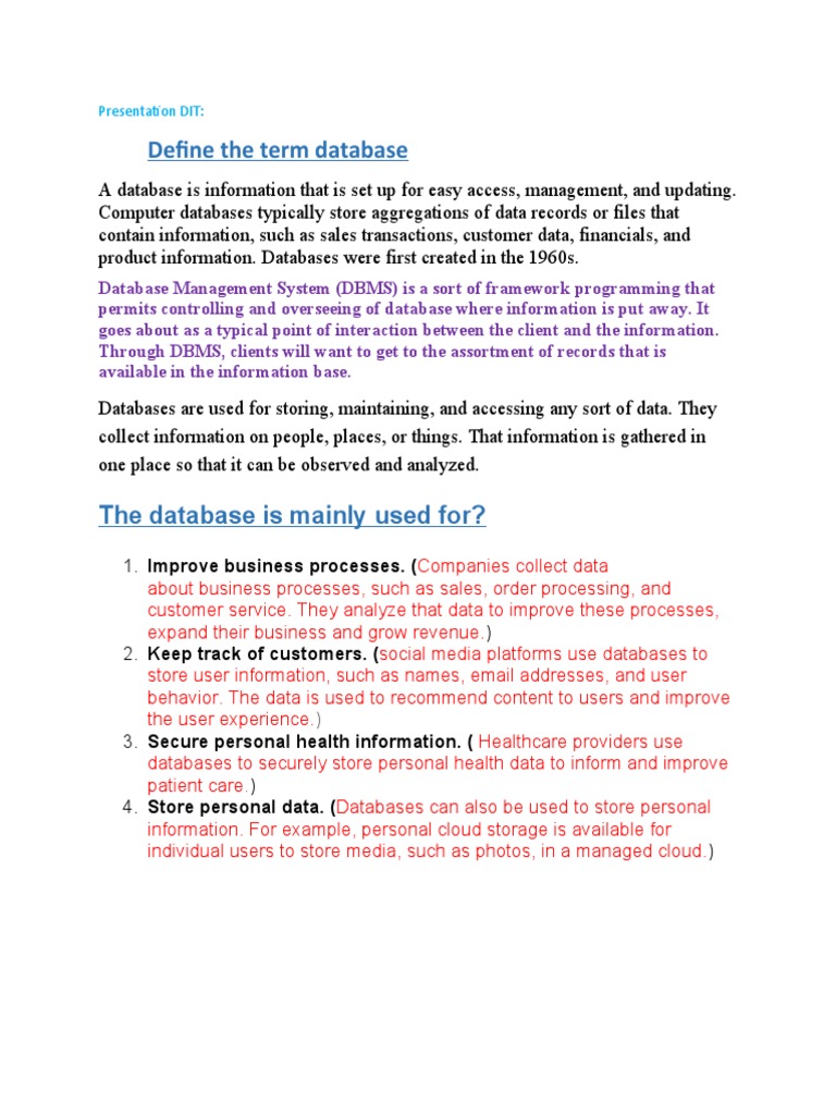 Database Basics and Applications | PDF | Databases | Relational Model