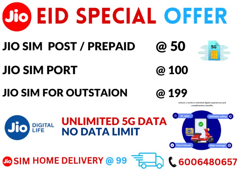 Eid Jio SIM Deals & 5G Data | PDF