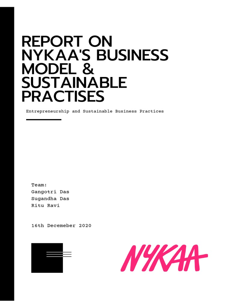 Nykaa's Business Model & Sustainability Report | PDF | Marketing ...
