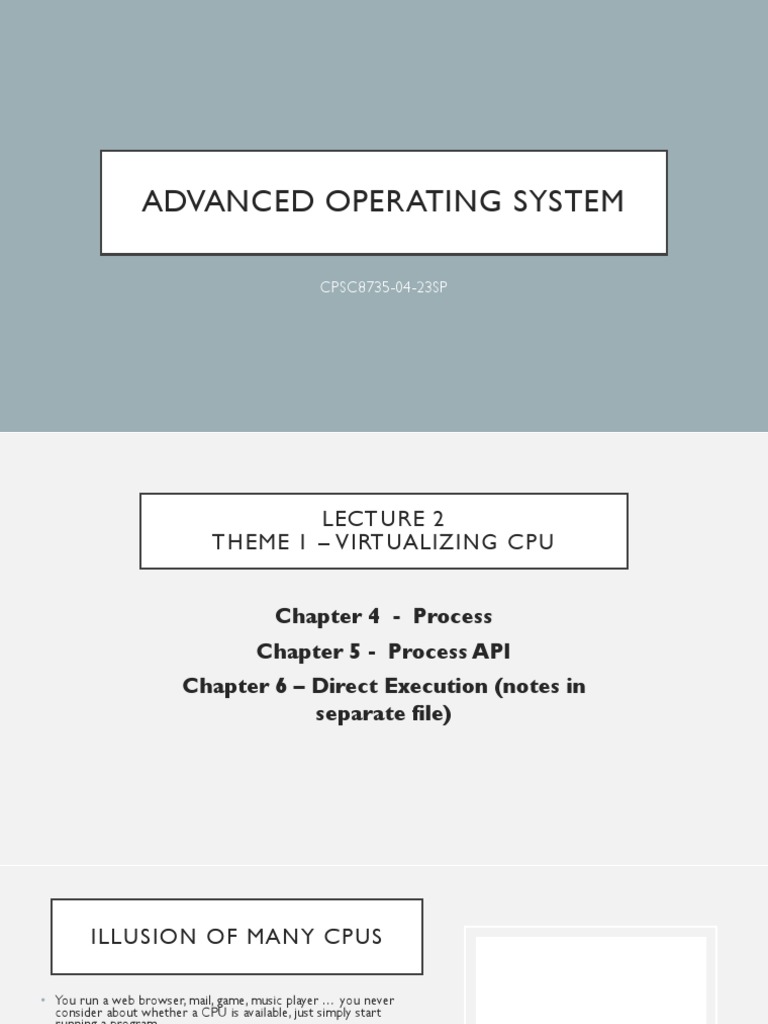 Lecture 2 - 23SU-Advanced Databases | PDF | Process (Computing) | Programming
