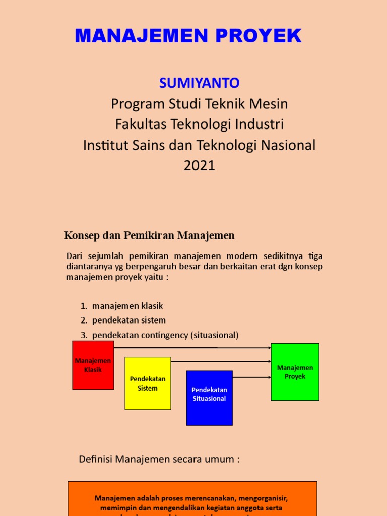 Modul 1 - Management Proyek | PDF | Bisnis