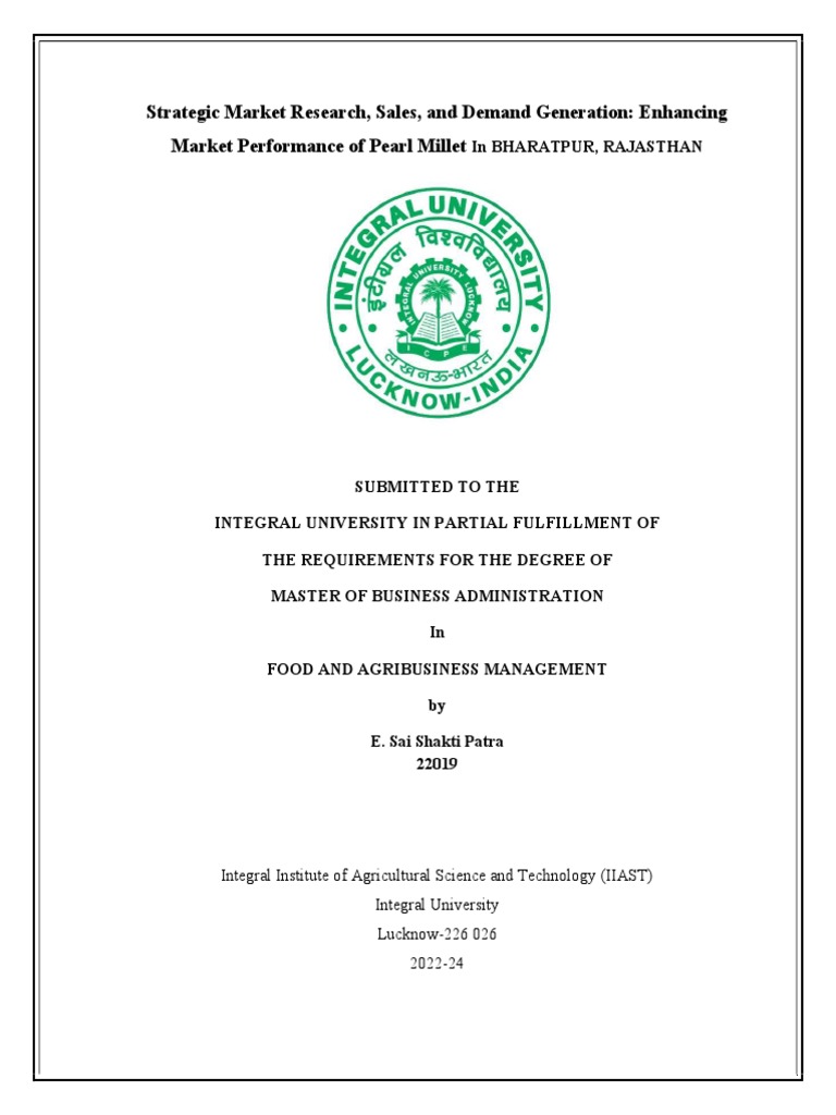 Sagar Report | PDF | Sales | Marketing