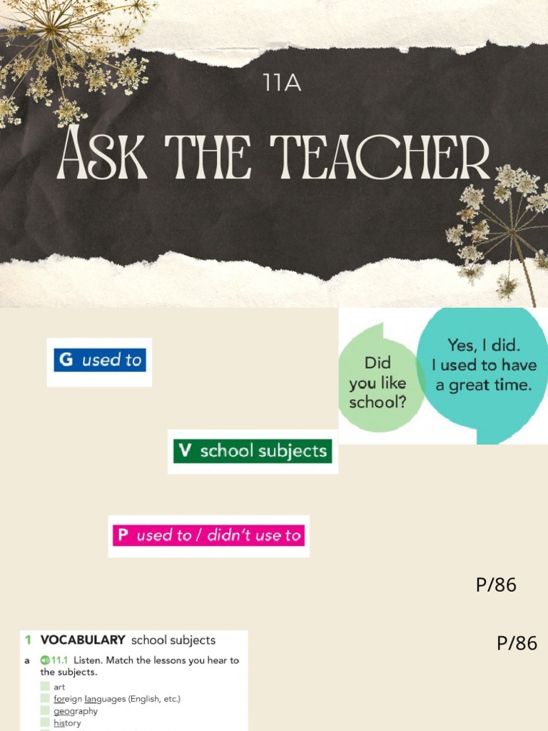 Ask The Teacher | PDF
