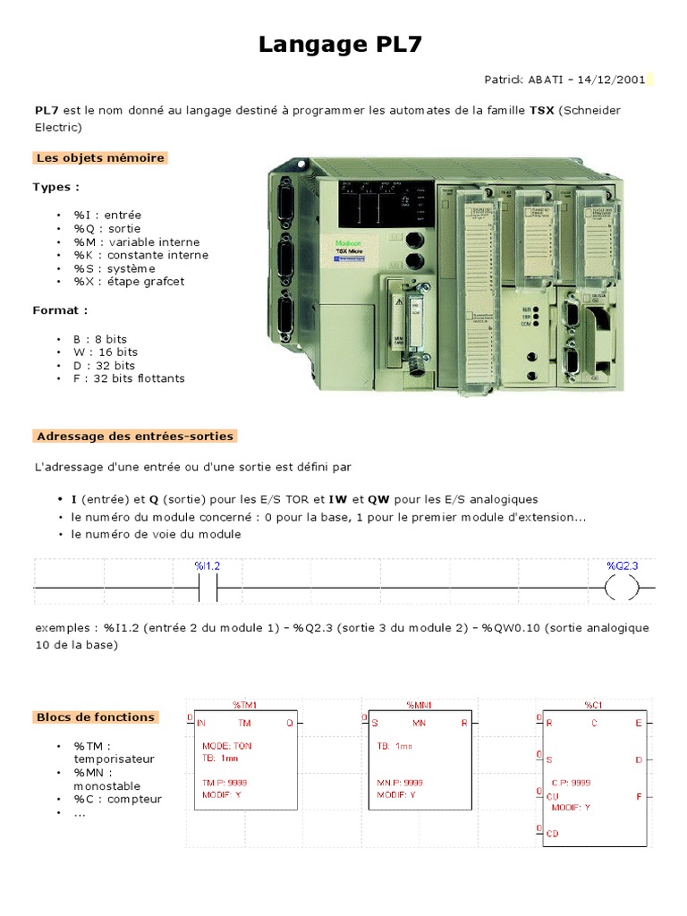 Langage pl7 | PDF