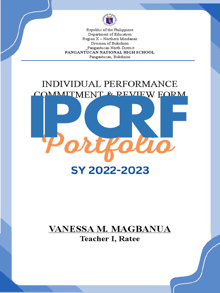 Ipcrf Portfolio | PDF