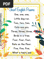 Easy Poems For Kids in English | PDF