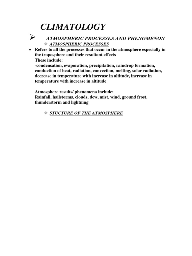 Climatology Revised | PDF | Atmosphere Of Earth | Cloud