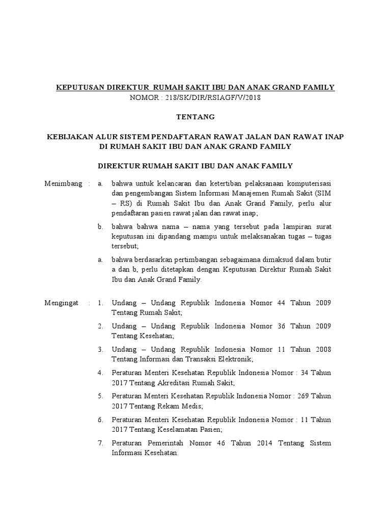 Ep 2 & 3 SK Penetapan Alur Rajal Dan Ranap Simrs - Masih Review Ulang Pokja Atau Minta Pokja Ark ...