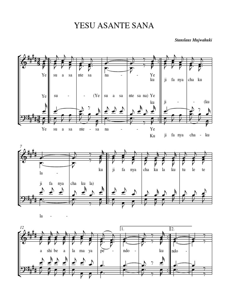 Ba188 Yesu Asante Sana | PDF