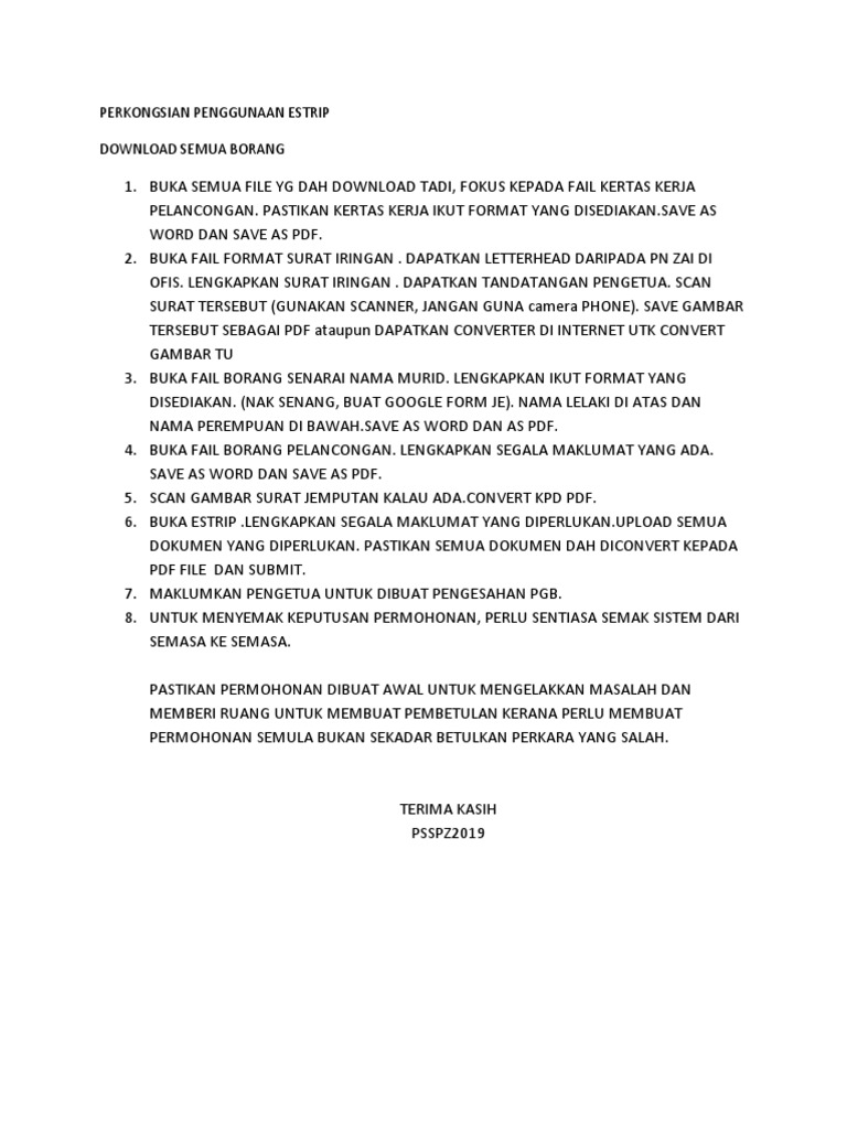 Panduan Guna Estrip | PDF | Karier & Perkembangan | Komputer