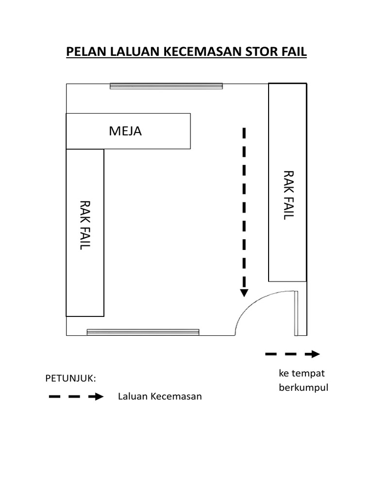 Pelan Laluan Kecemasan Stor Fail | PDF