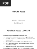 Cara Penulisan Resep Obat Dan Singkatan Dalam Resep | PDF