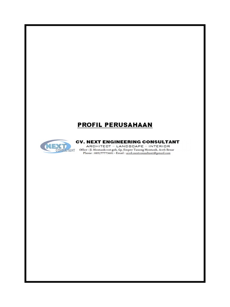 Profil CV. Next Engineering Consultant | PDF