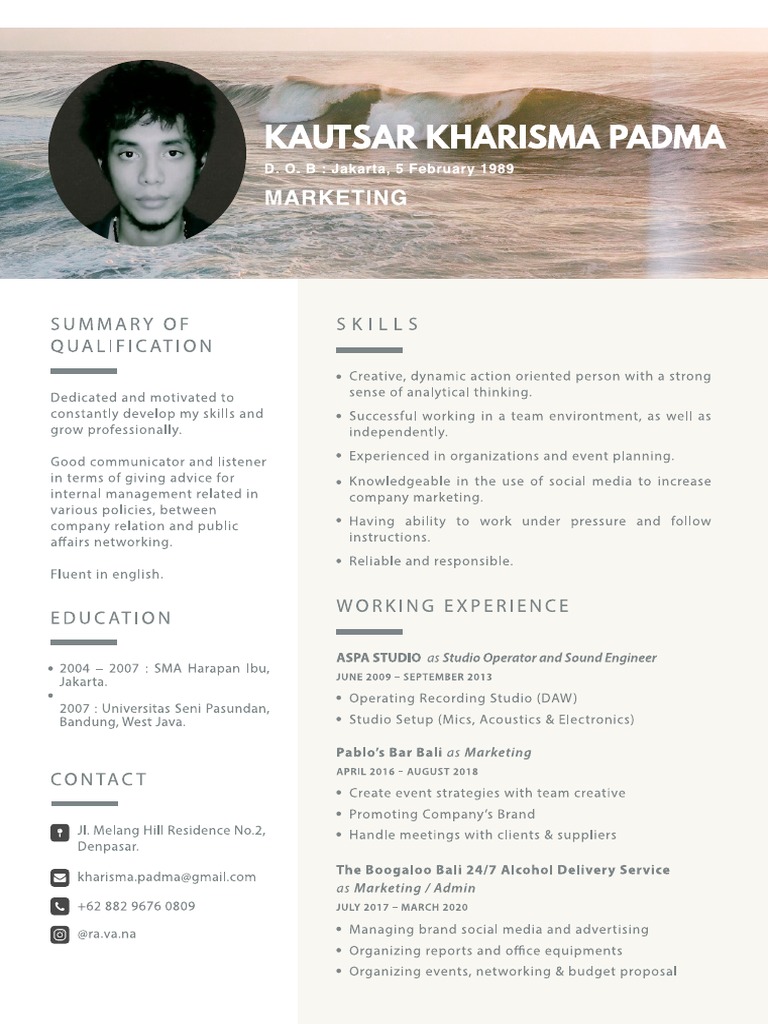 Resume - Kharisma Padma | PDF