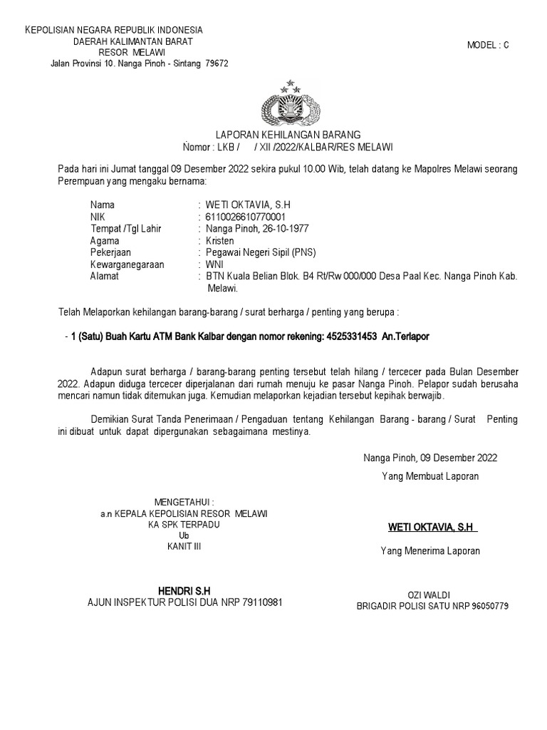 LKB TGL 2 Juni 2022 | PDF