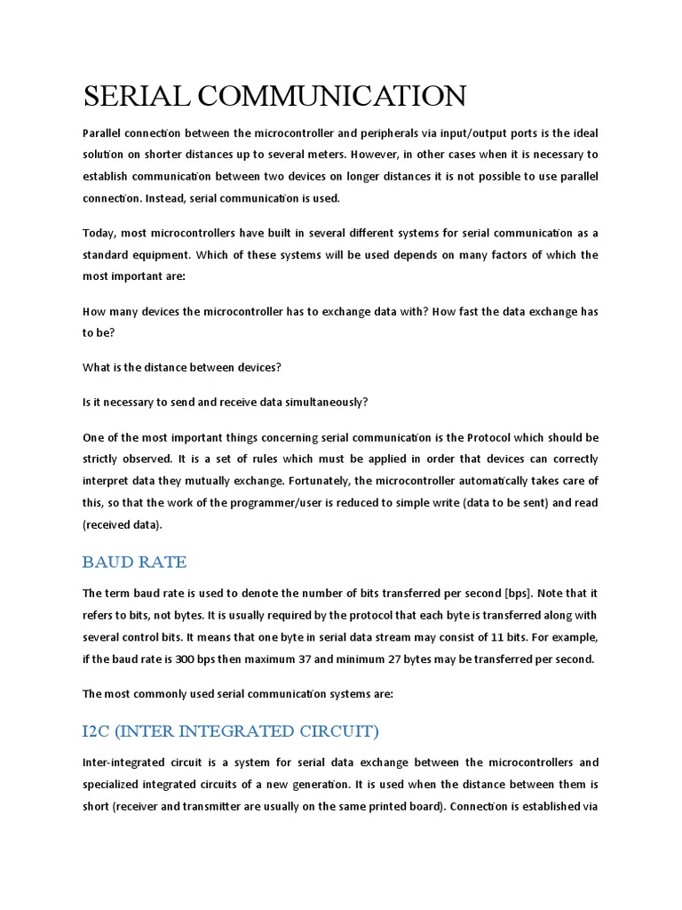 Serial Communication | PDF | Electronic Oscillator | Microcontroller
