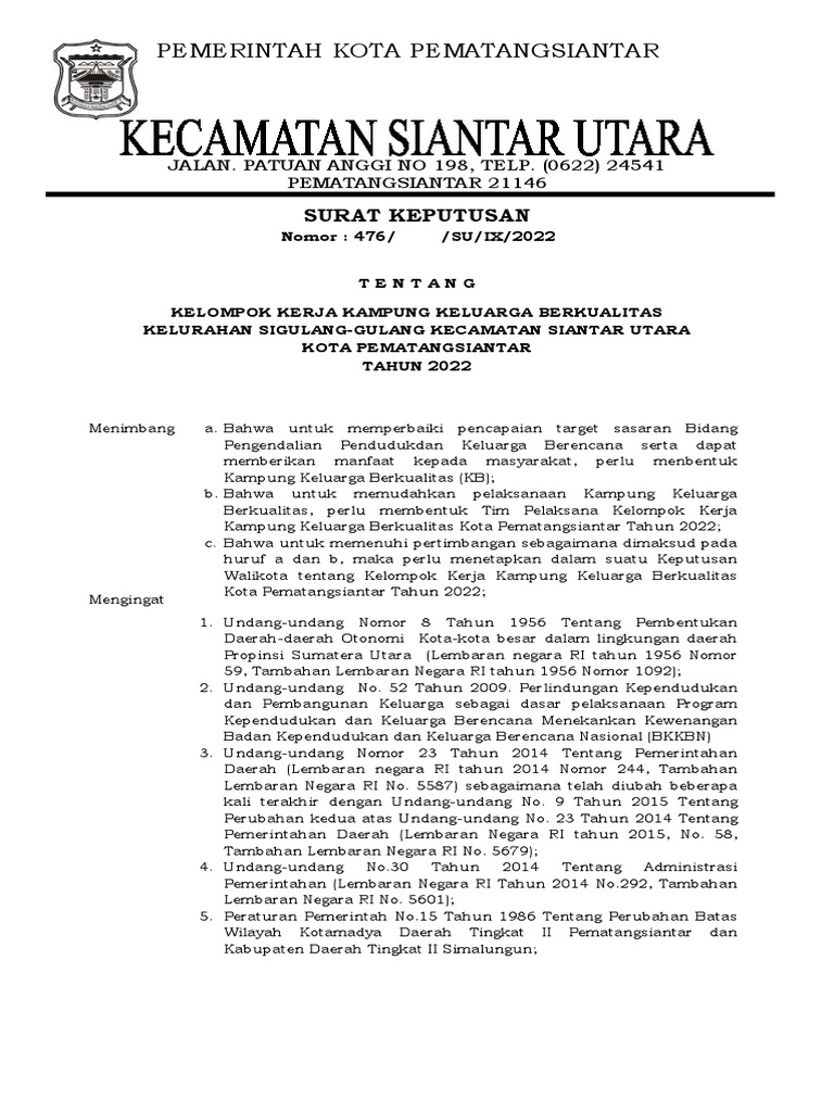 SK KP KB Sigulang-Gulang | PDF