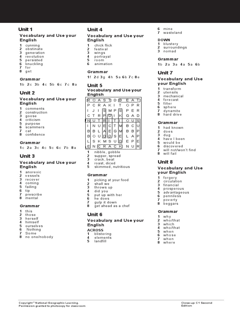 C1 Editable Extra Tasks For Early Finishers Key - 0 | PDF