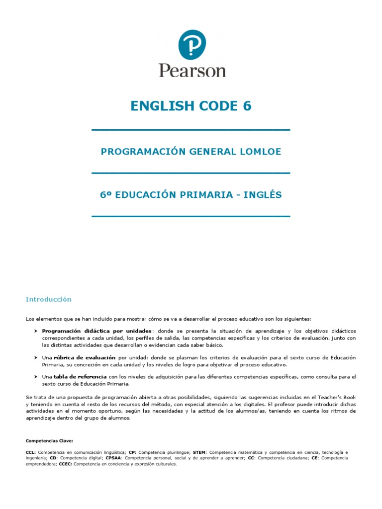 English Code 6prim - EVALUACION | PDF | Comunicación | Aprendizaje