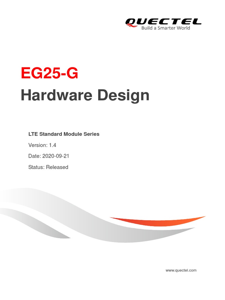 Quectel EG25-G Hardware Design V1.4 | Download Free PDF | General ...
