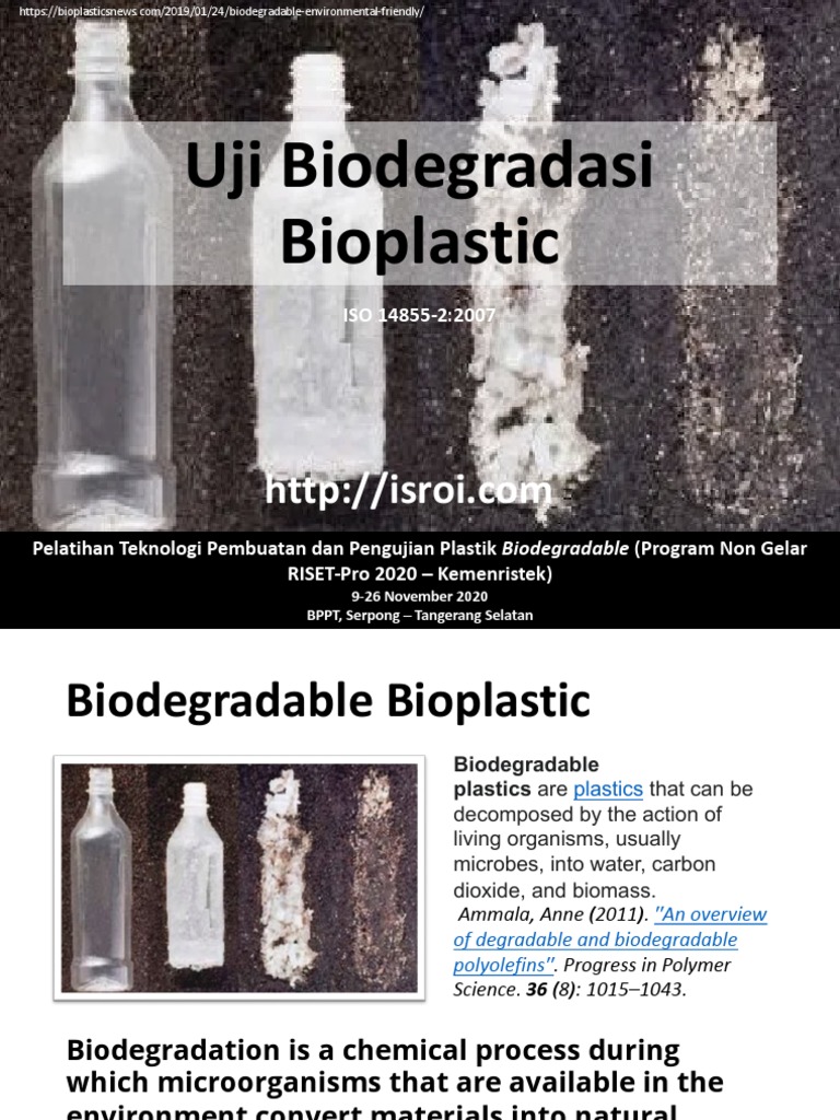 Uji Biodegradasi Bioplastik ISO 14855 | PDF